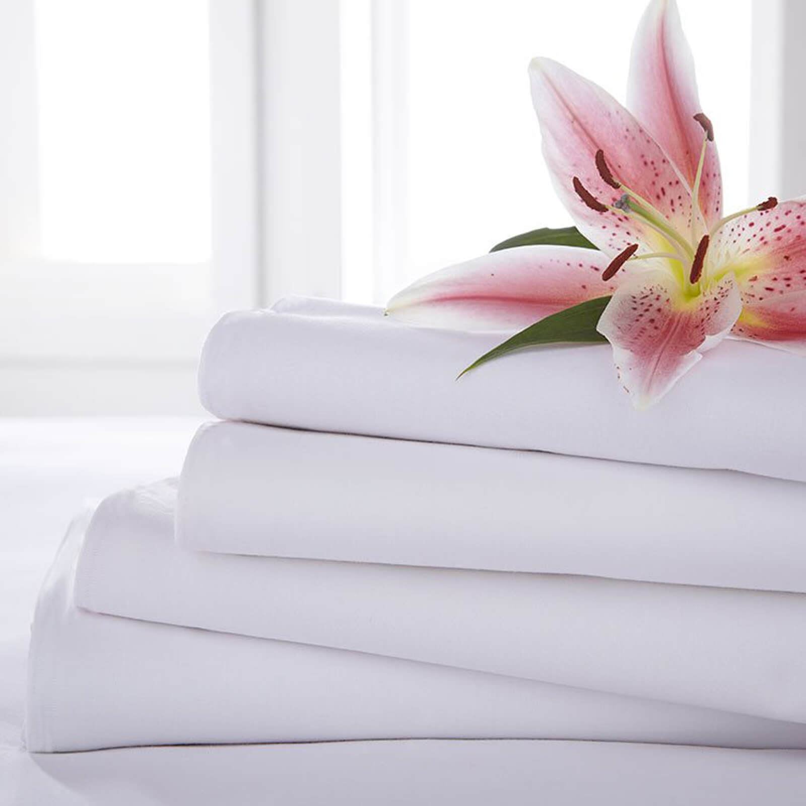 Sestina White Flat Sheet – Home Linen Store
