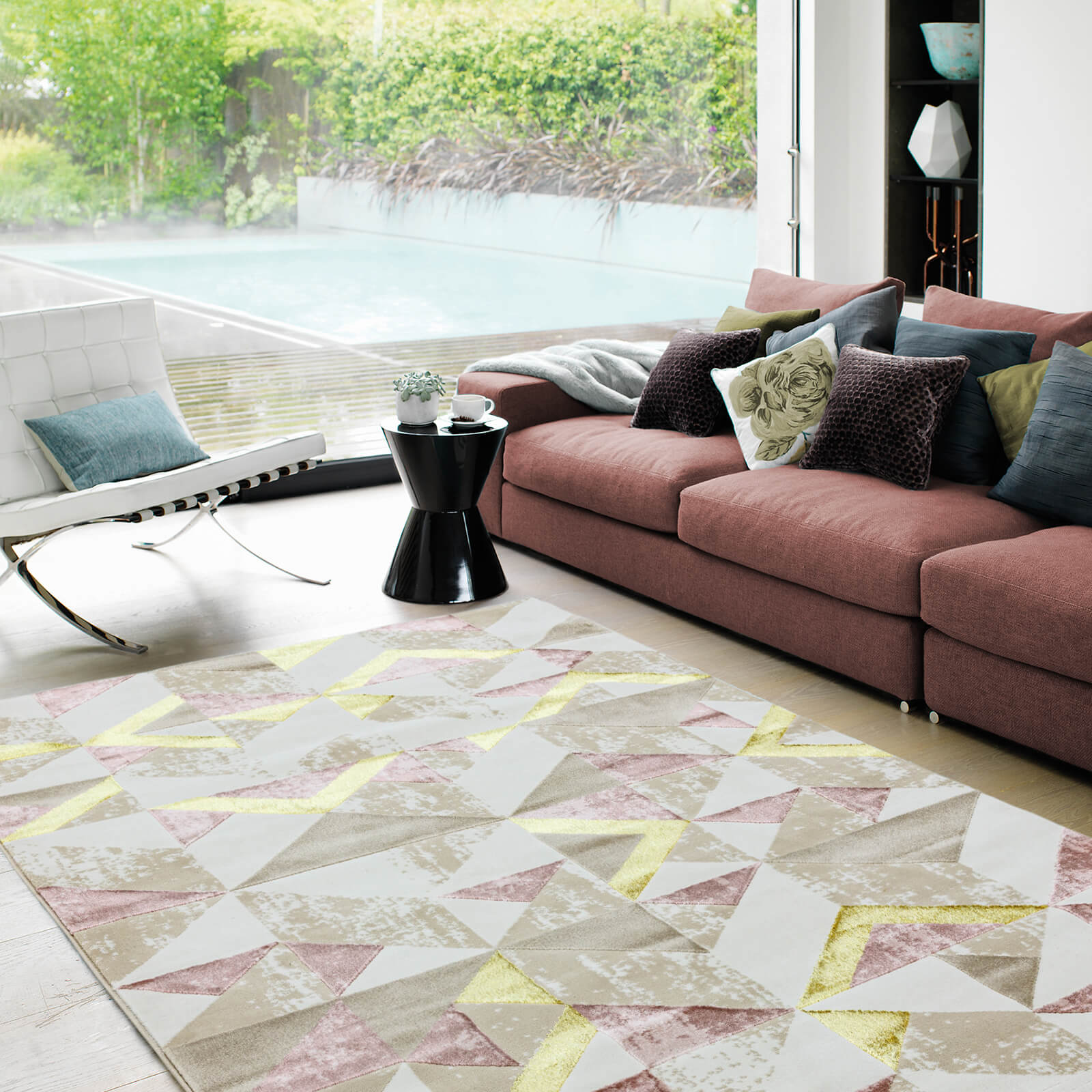 Orion OR10 Flag Pink Modern Rugs – Home Linen Store