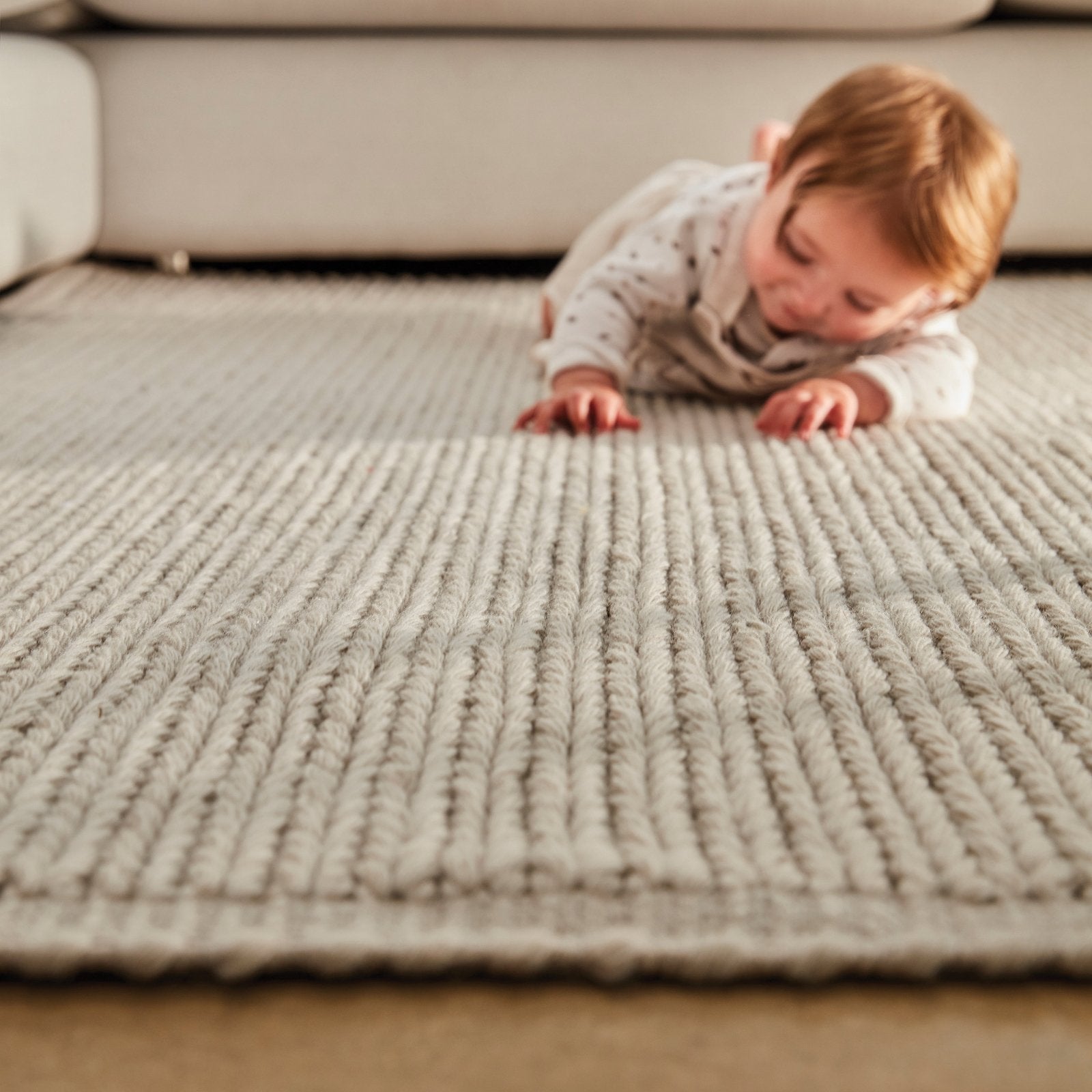 Cable Natural Plain Rugs – Home Linen Store
