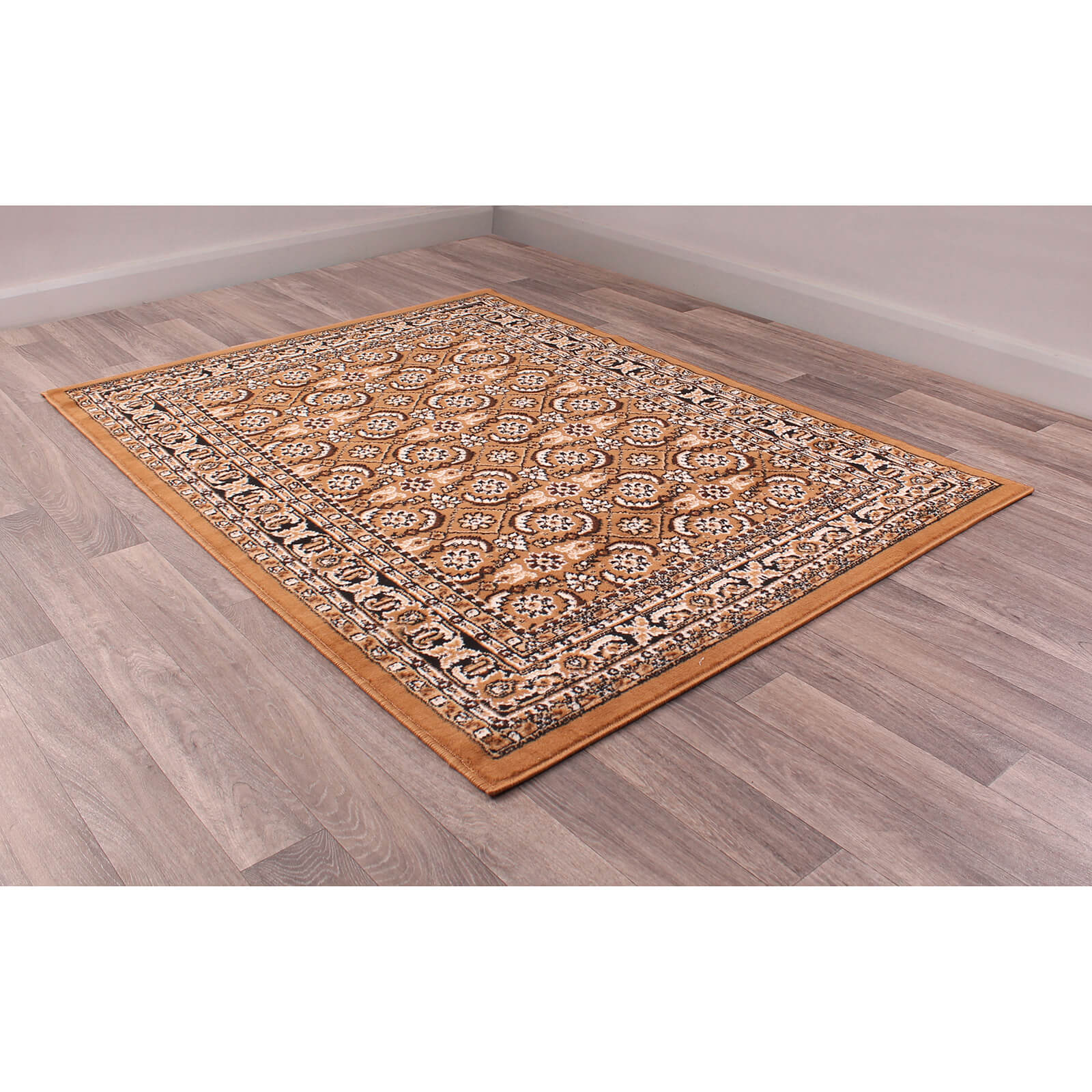 Traditional Poly Esta Yellow Traditional Rugs – Home Linen Store